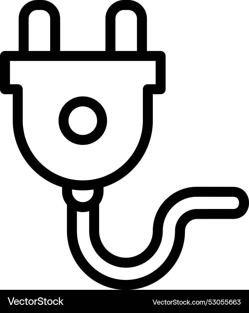 Plug icon design Royalty Free Vector Image - VectorStock