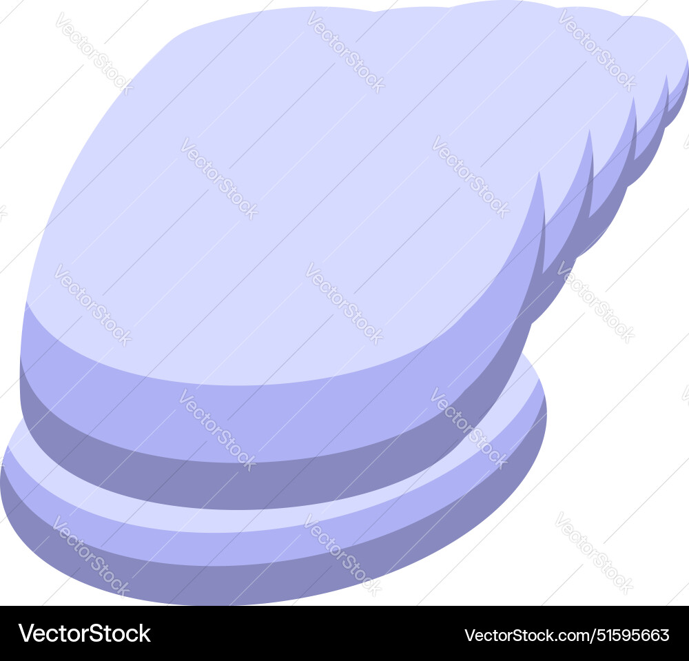 Purple shell with whorls visible lying on its side
