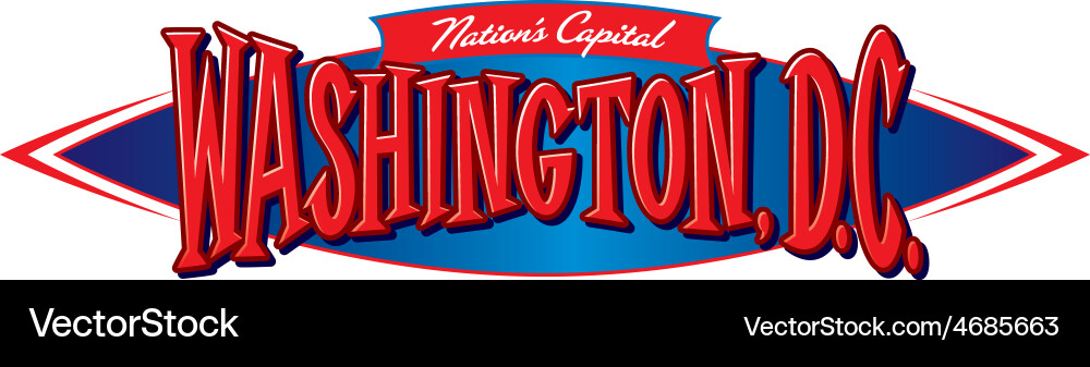 Washington DC Symbol Royalty Free Vector Image