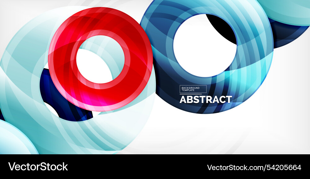 Circles round elements ring shapes premium Vector Image