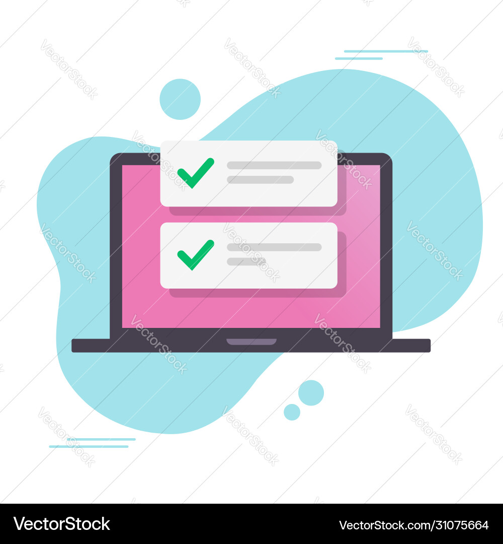 Completed Task Checkmark Icon Royalty Free Vector Image