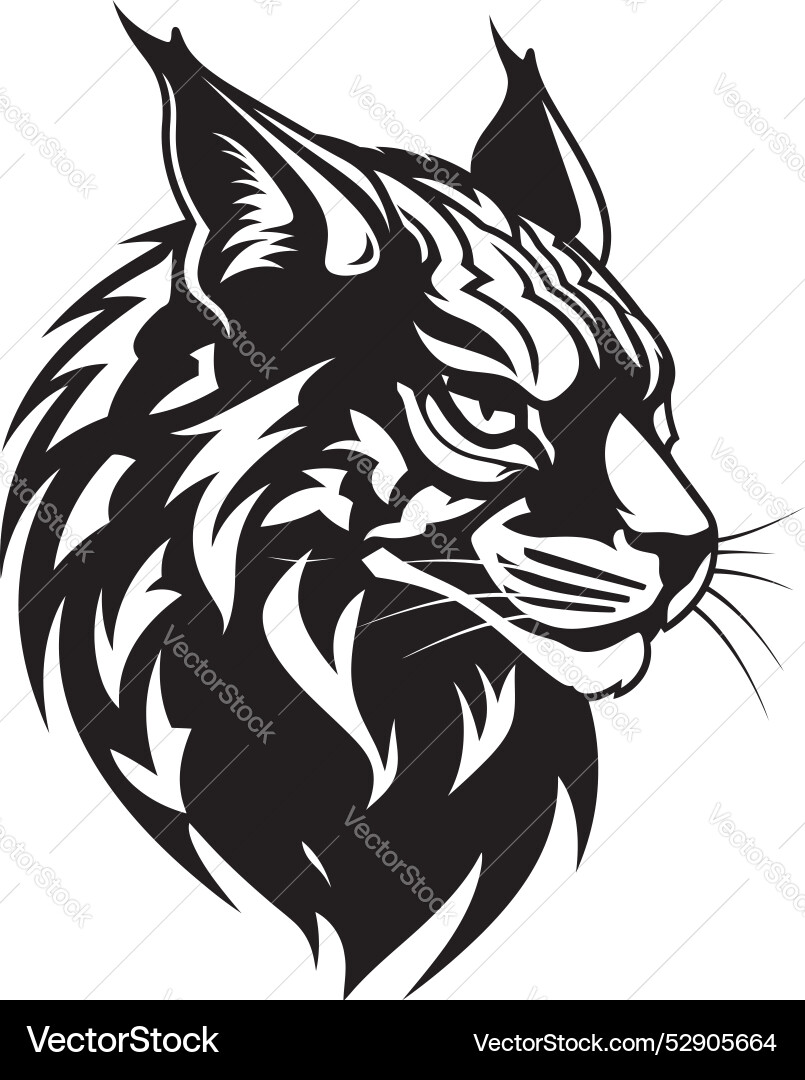 Emblematic wildcat excellence logo symbol Vector Image