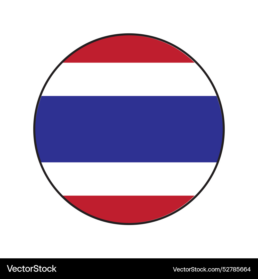 Thailand flag icon symbol design Royalty Free Vector Image