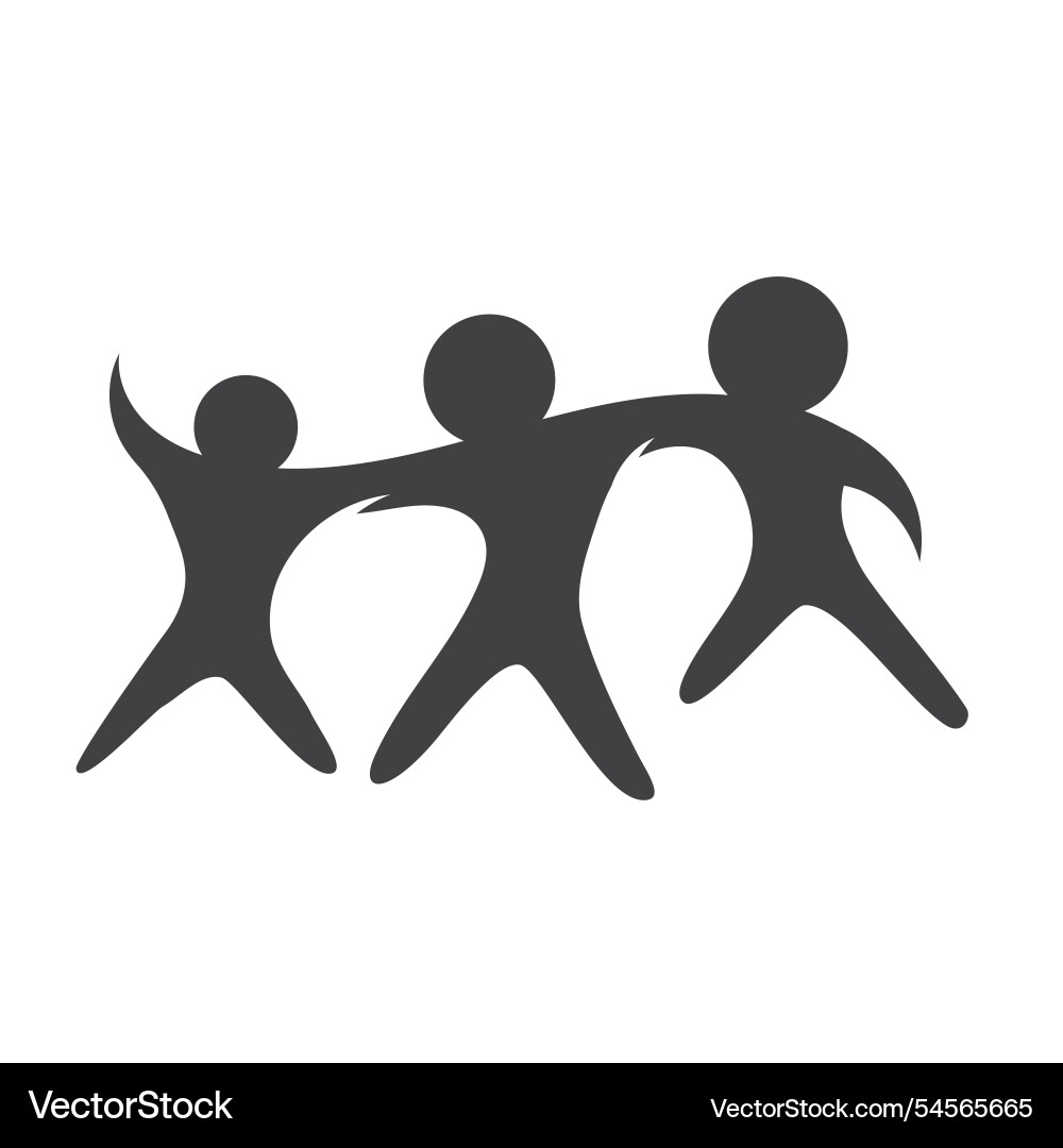 Colorful of unity and community logo Royalty Free Vector