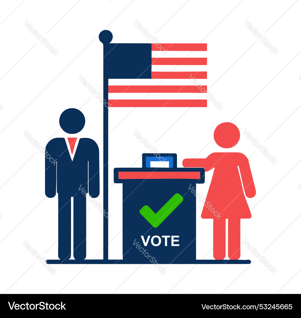 Comprehensive election and voting Royalty Free Vector Image