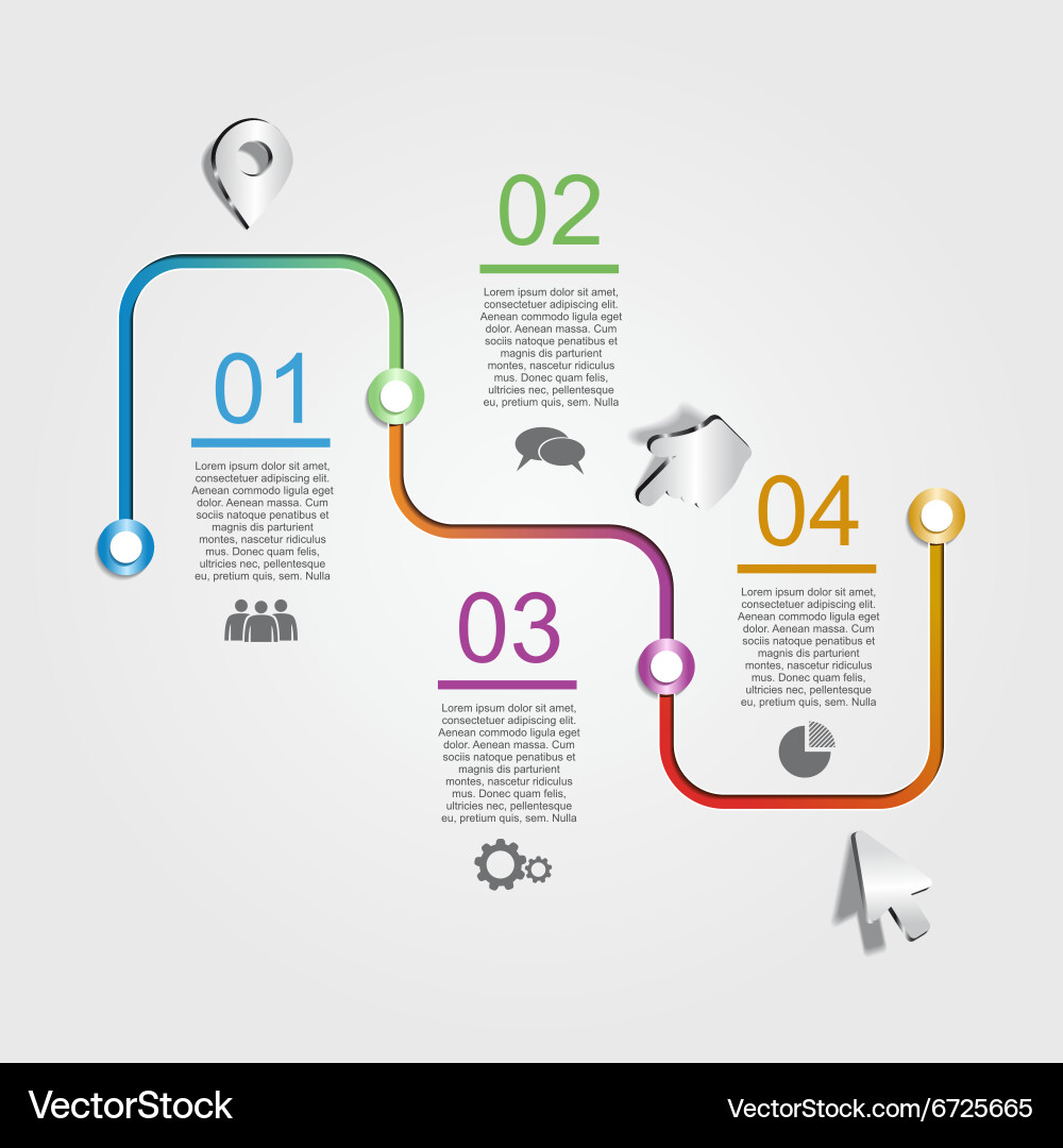 Infographic report template Royalty Free Vector Image