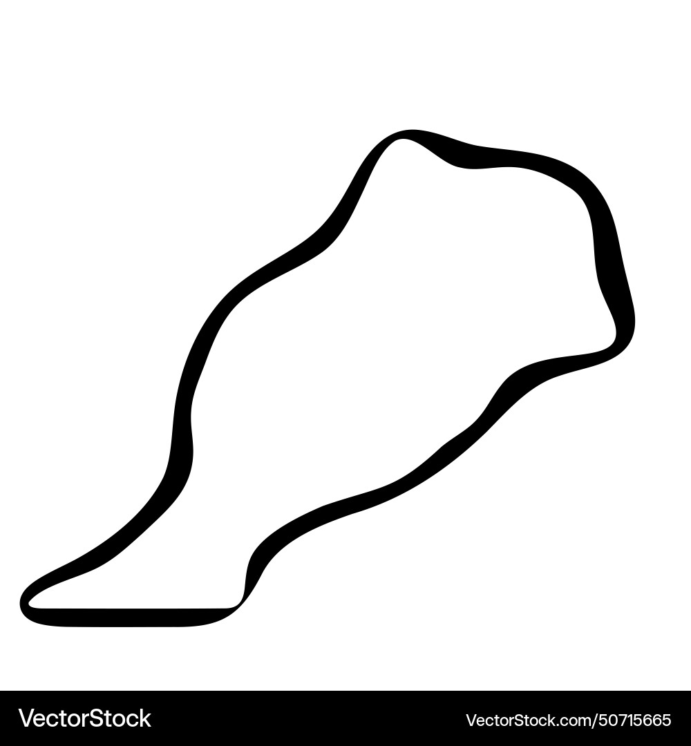 Morocco simplified map Royalty Free Vector Image