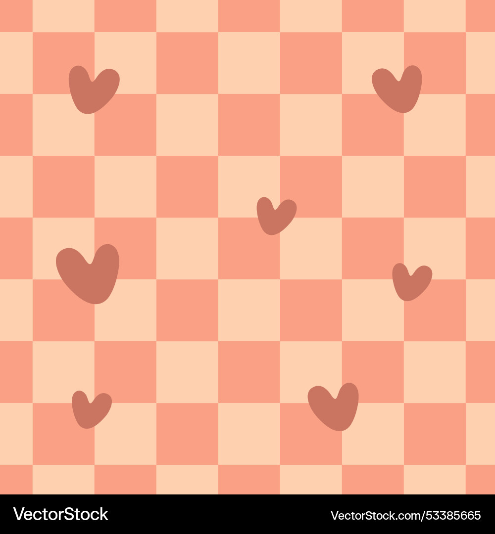 Seamless heart pattern Royalty Free Vector Image