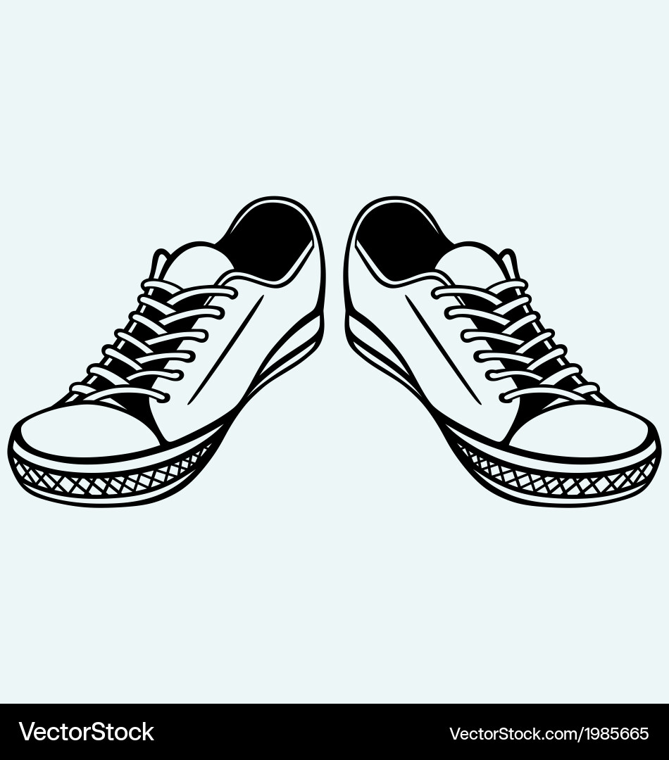 Vintage shoes Royalty Free Vector Image - VectorStock