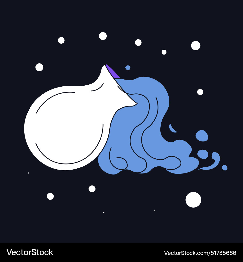 Aquarius zodiac sign Royalty Free Vector Image