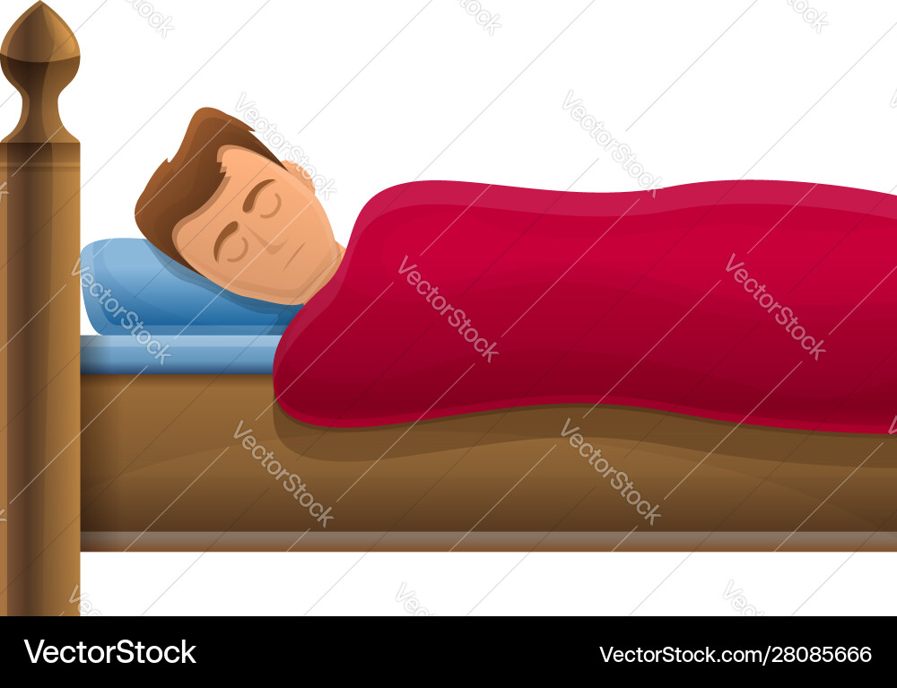 Boy sleeping icon cartoon style Royalty Free Vector Image