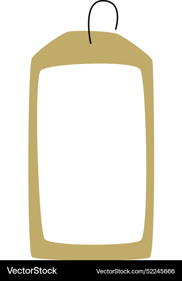 Tag hand drawn Royalty Free Vector Image - VectorStock