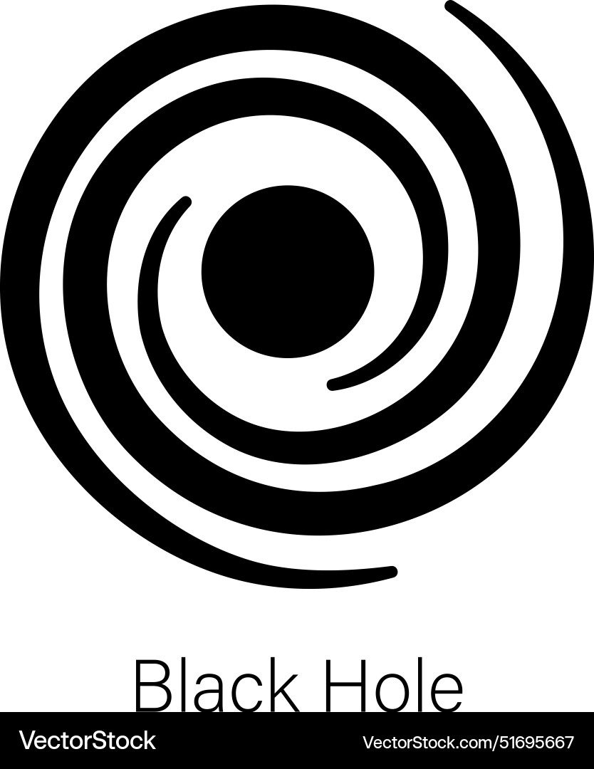 Black hole Royalty Free Vector Image - VectorStock