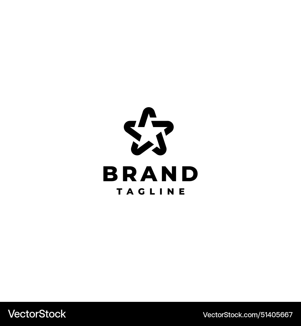 Five j letters spinning to form a star symbol Vector Image