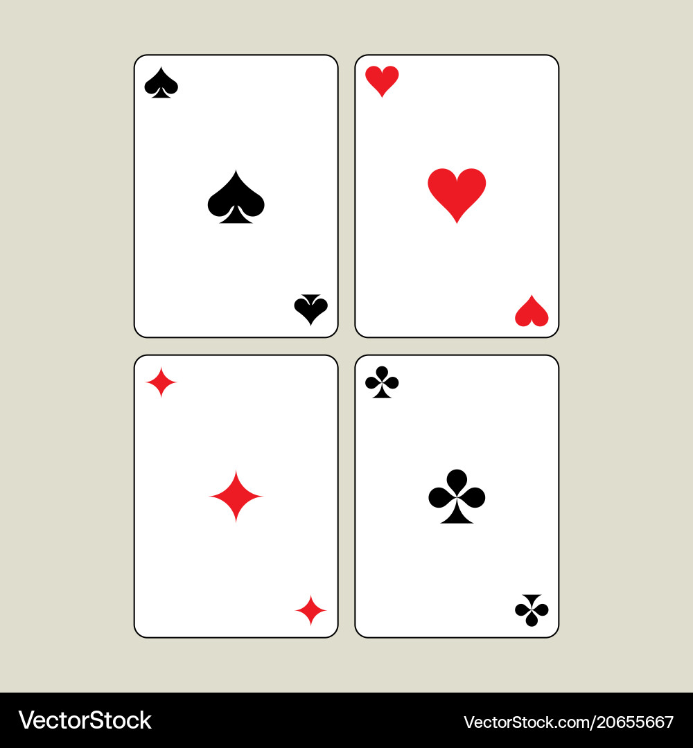 Playing Card Symbols Royalty Free Vector Image