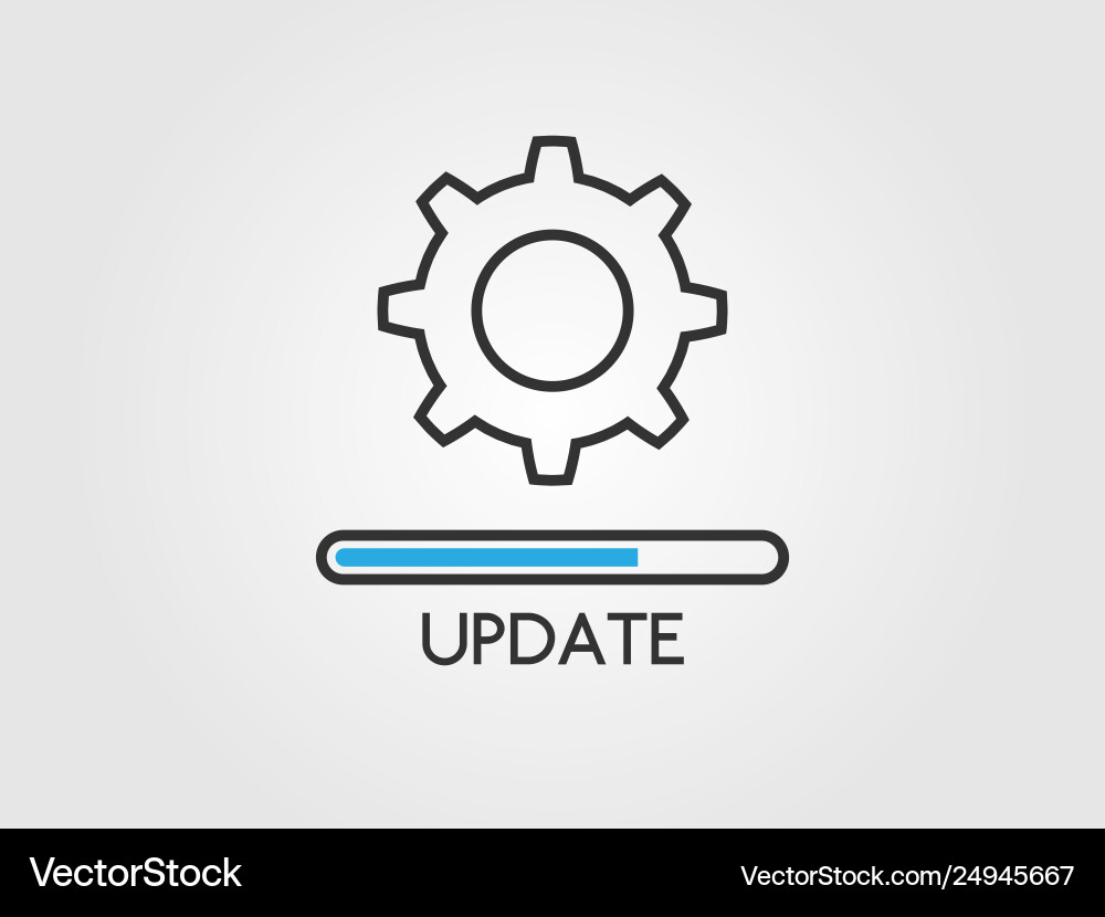Update software concept upgrade system icon Vector Image