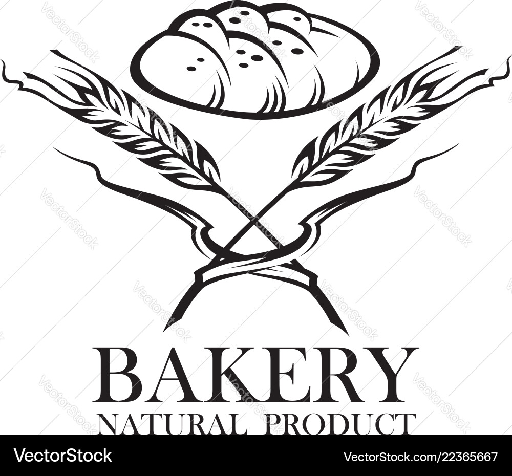 Wheat and bread icon Royalty Free Vector Image