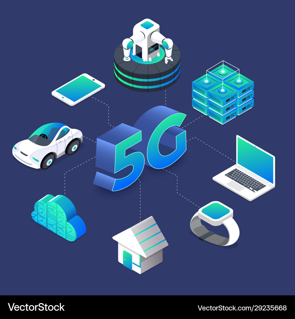 5g technology 17 Royalty Free Vector Image - VectorStock