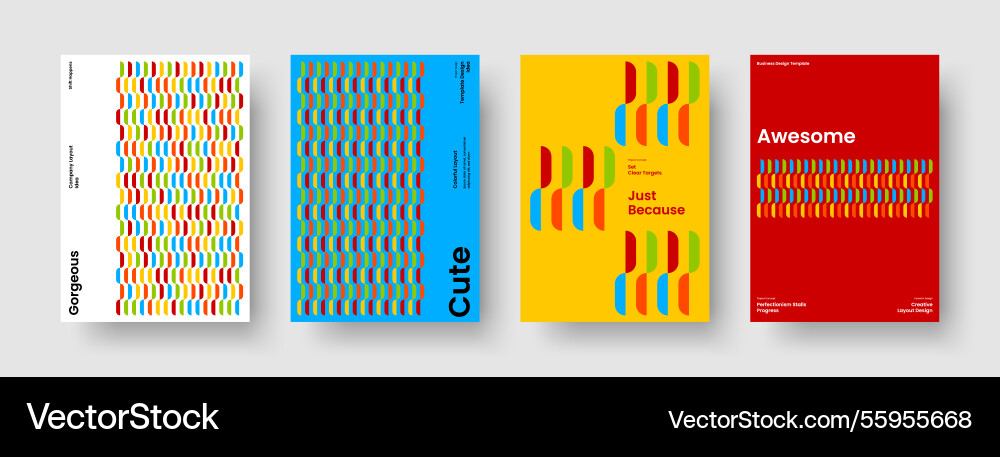 Abstract flyer template isolated background Vector Image