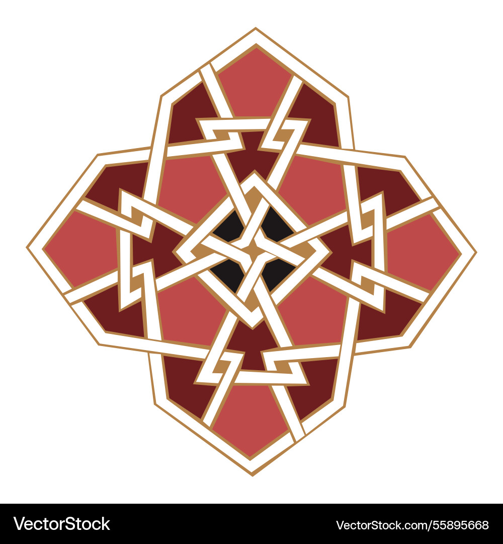 Islamic tile design Royalty Free Vector Image - VectorStock