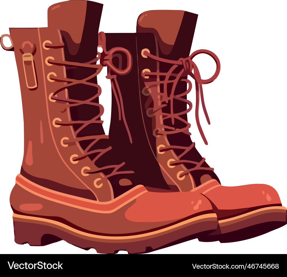Military Leather Boots Royalty Free Vector Image