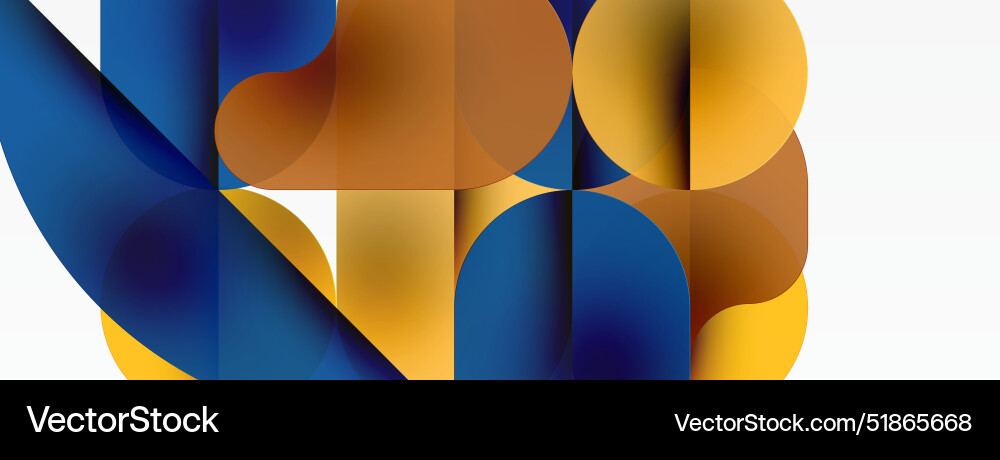 Minimal round shapes geometric abstract background