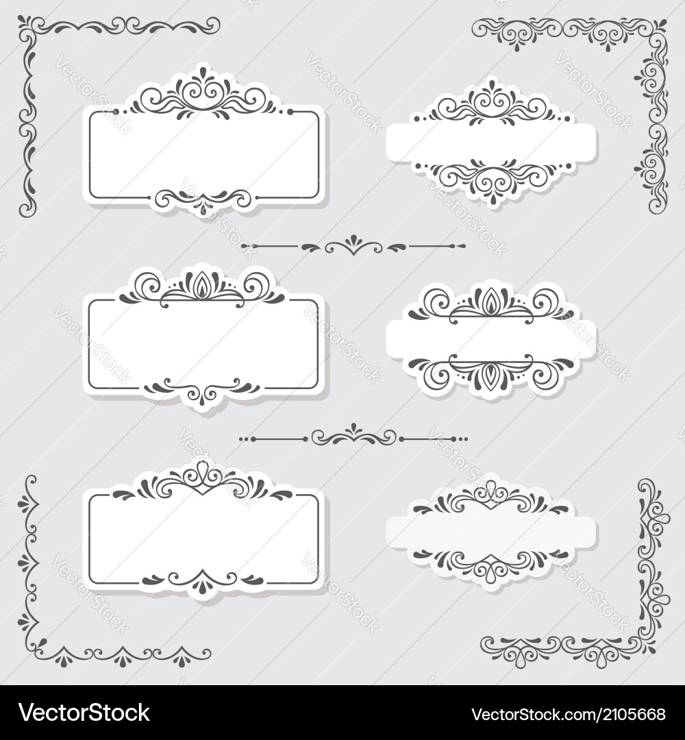 Vintage design elements Royalty Free Vector Image