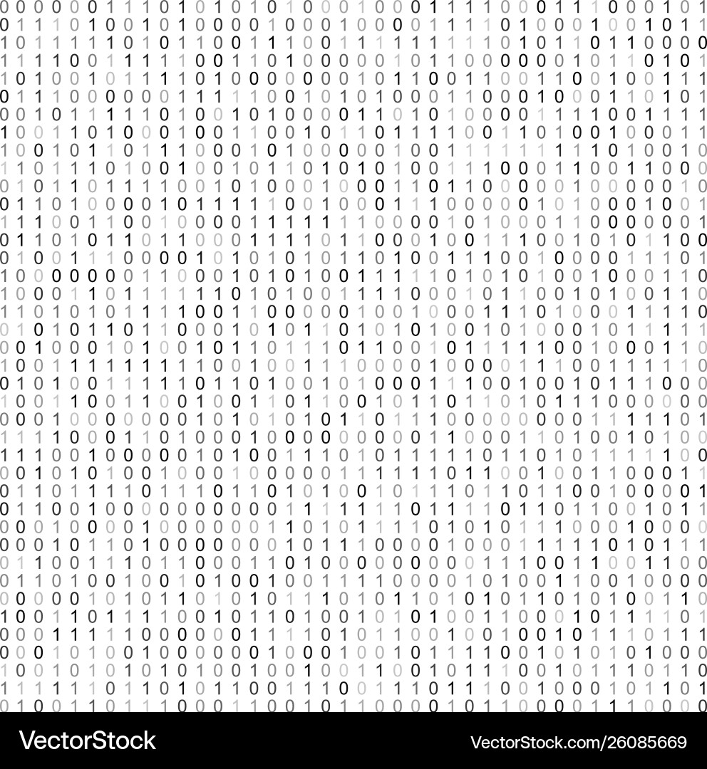 Abstract with binary code Royalty Free Vector Image