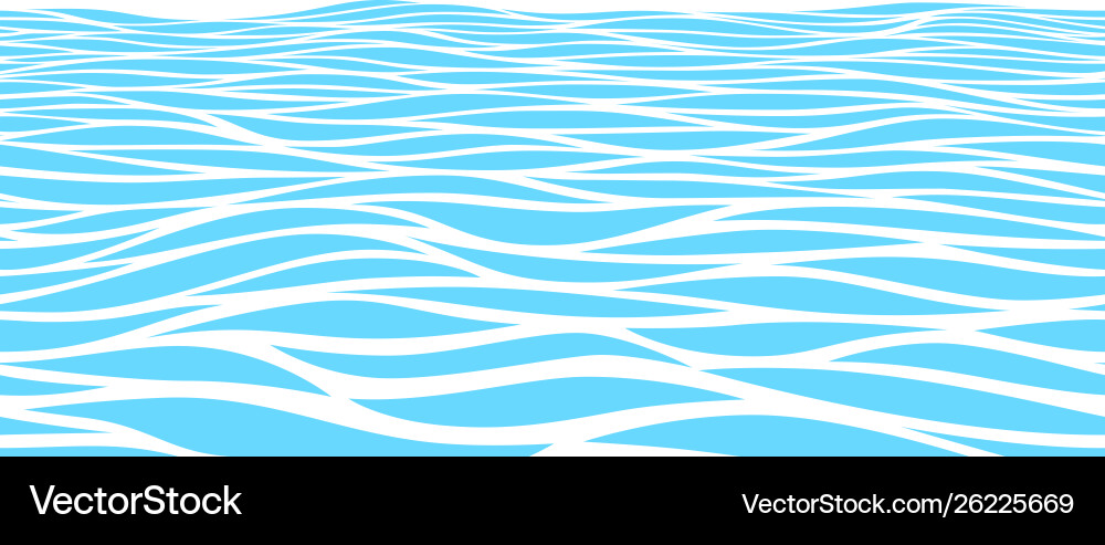 Blue Water Wave Pattern Royalty Free Vector Image