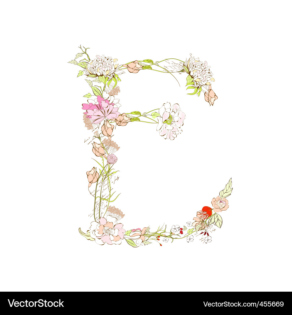 Letter e Royalty Free Vector Image - VectorStock