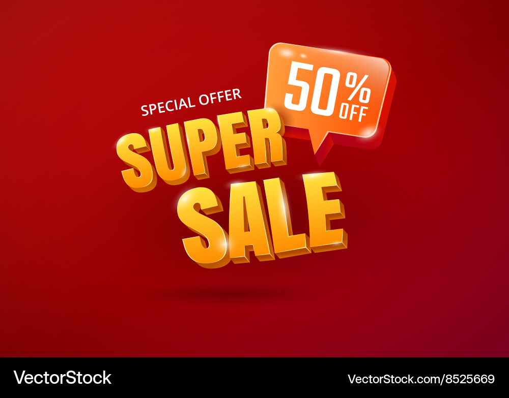Super sale poster Royalty Free Vector Image - VectorStock