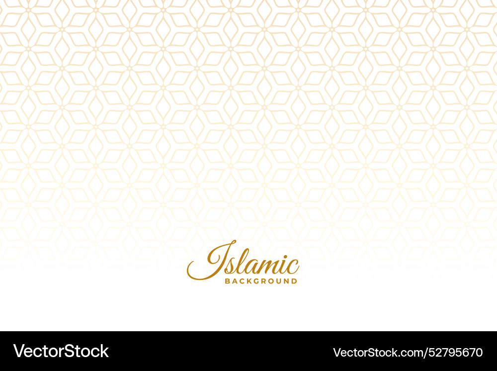 Ethnic islamic festive invitation background Vector Image