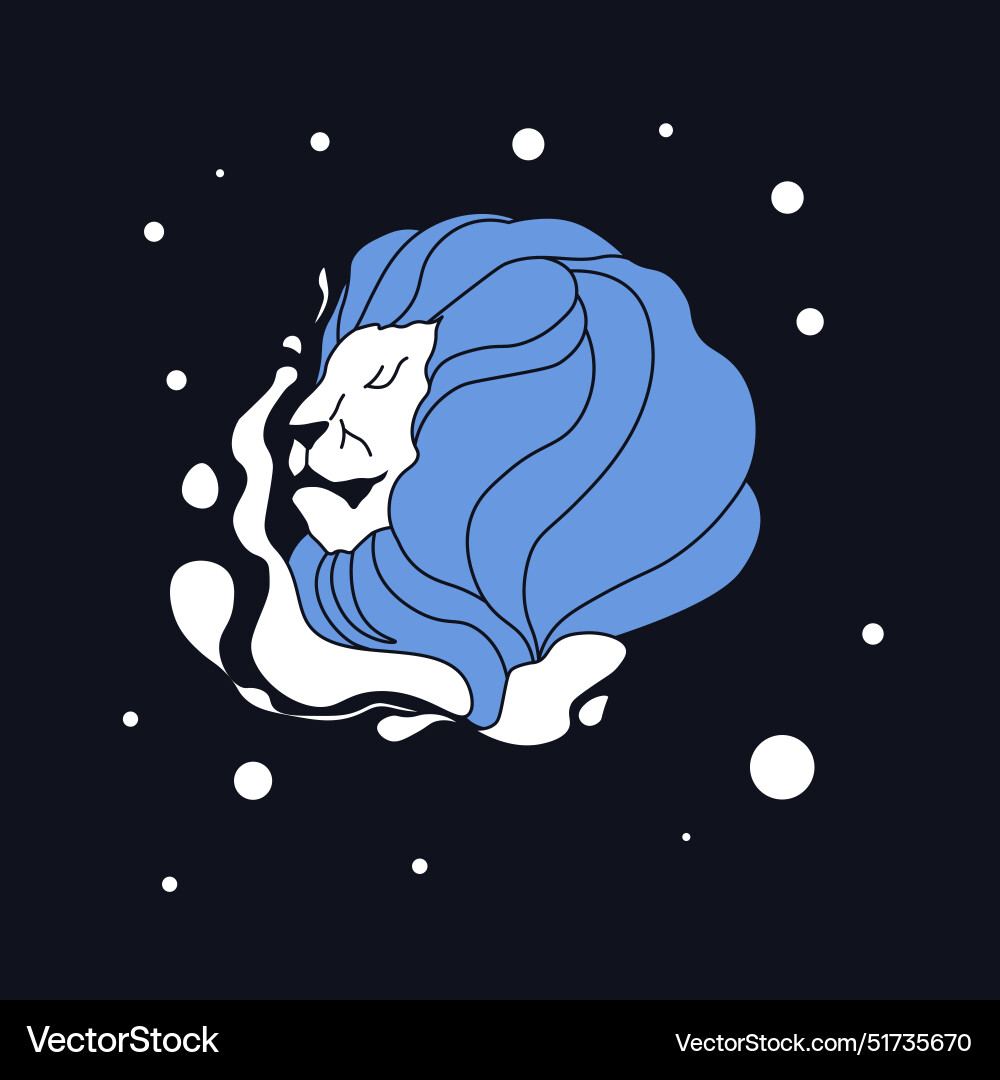 Leo zodiac sign Royalty Free Vector Image - VectorStock