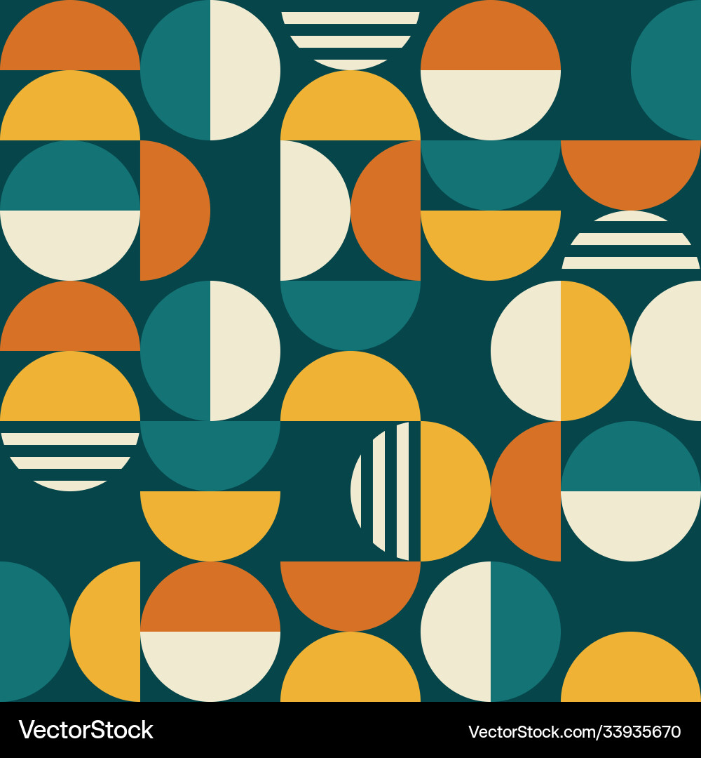 Retro Geometric Pattern Royalty Free Vector Image