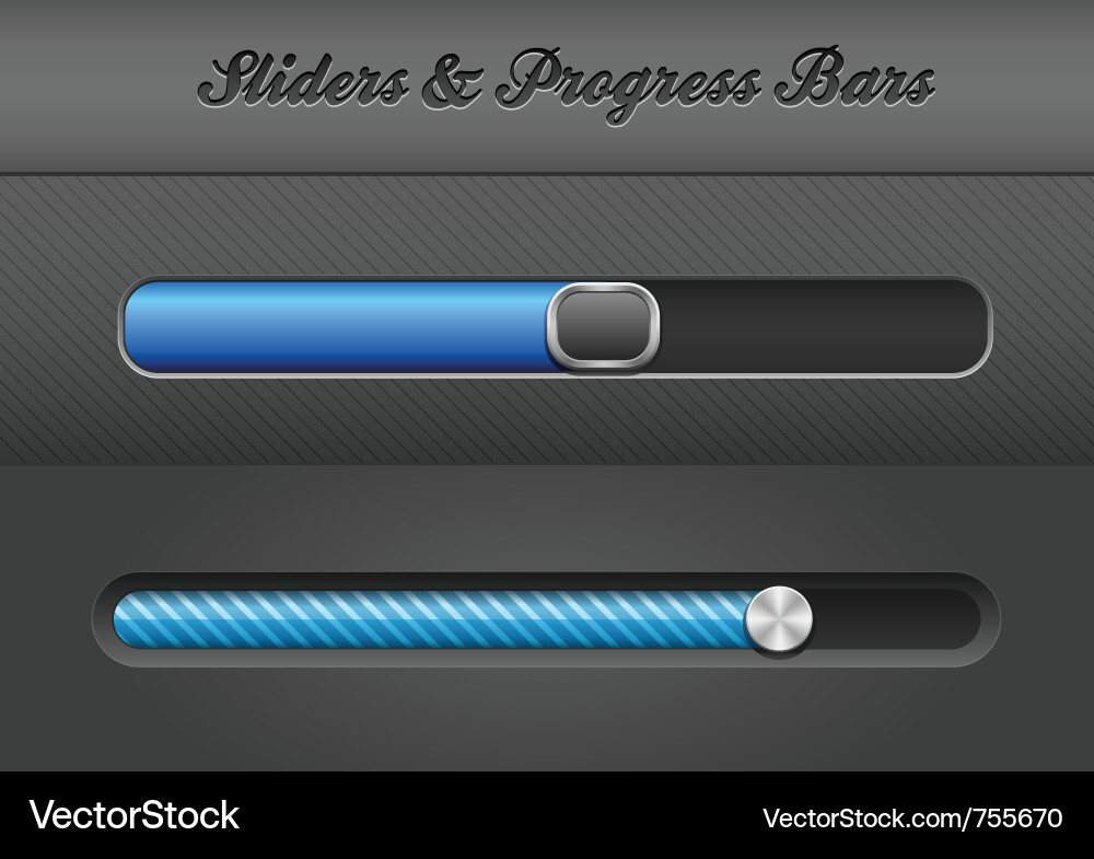 Slider Controls Royalty Free Vector Image - VectorStock