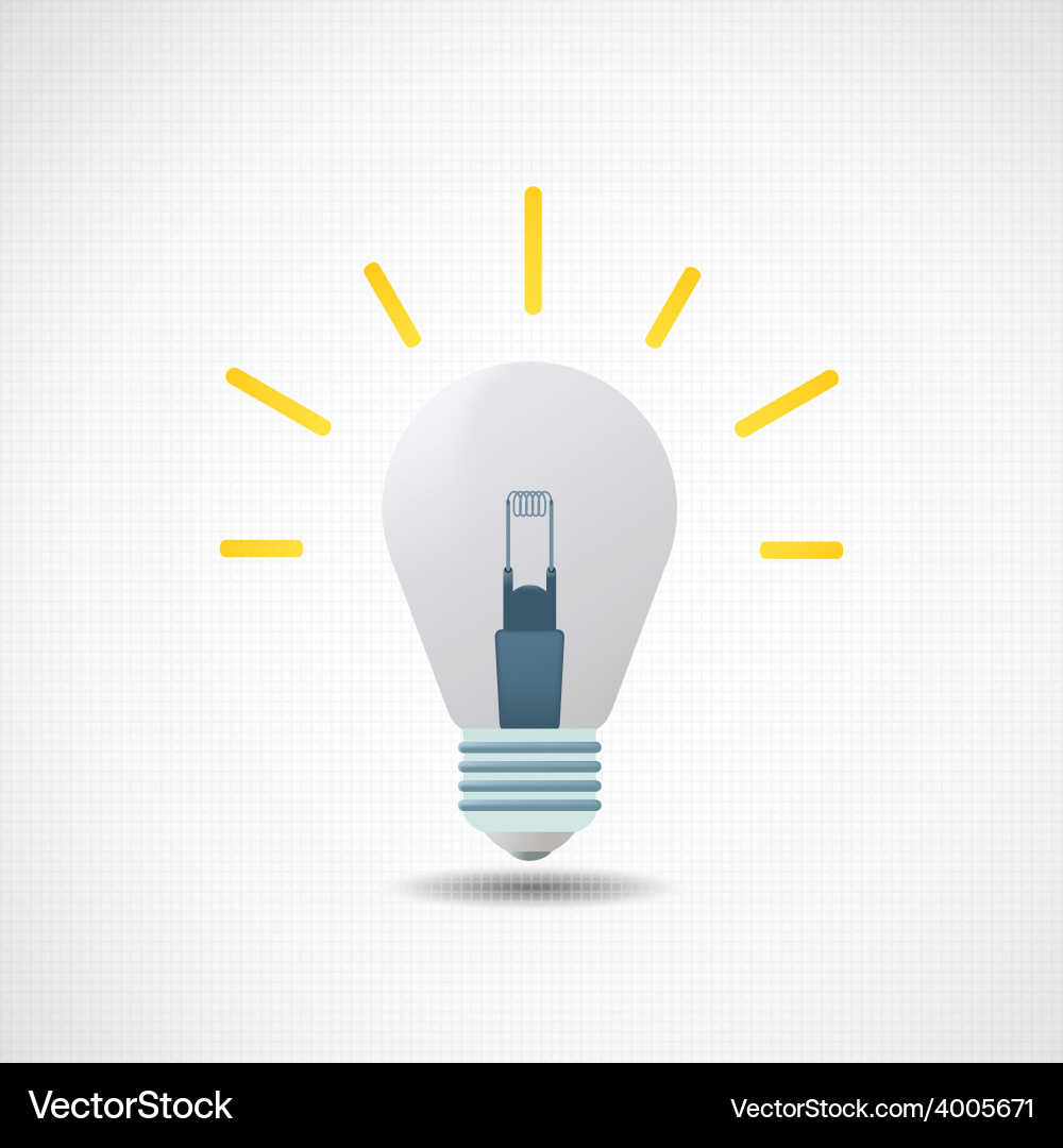 Bulb Royalty Free Vector Image - VectorStock