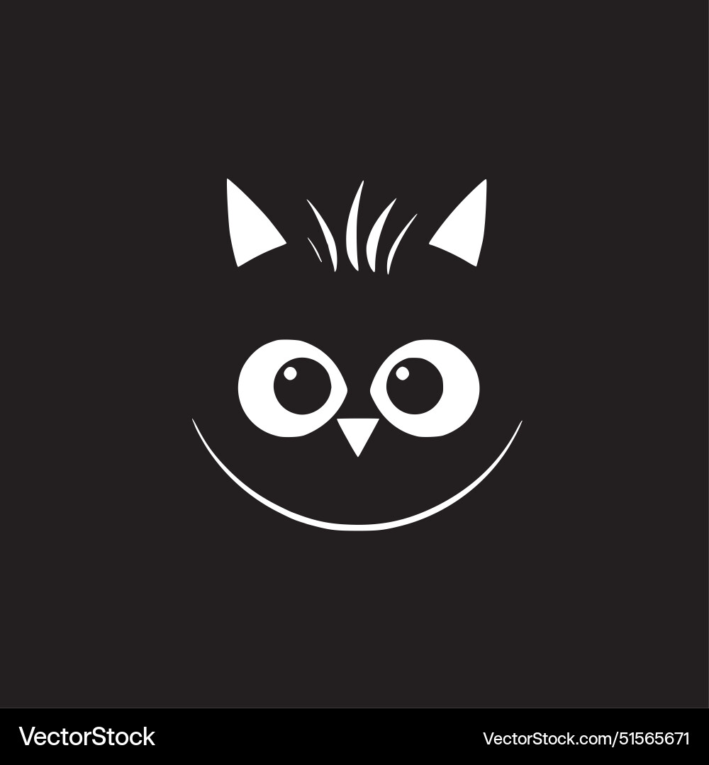 Cat - black and white Royalty Free Vector Image