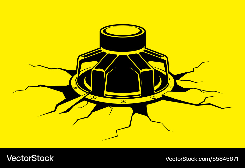 Dynamic Audio Speaker Illustration Royalty Free Vector Image