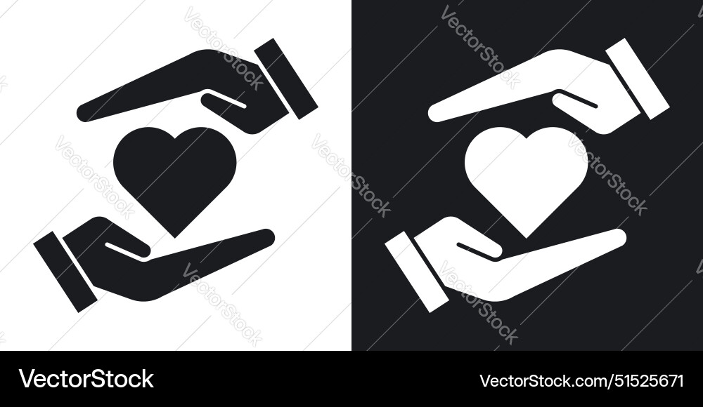 Hand holding heart icon Royalty Free Vector Image