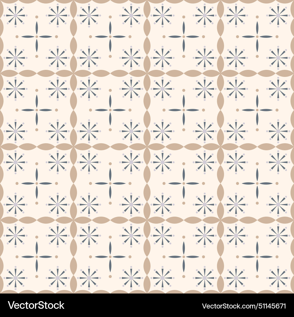 Seamless ornamental geometric pattern tile Vector Image
