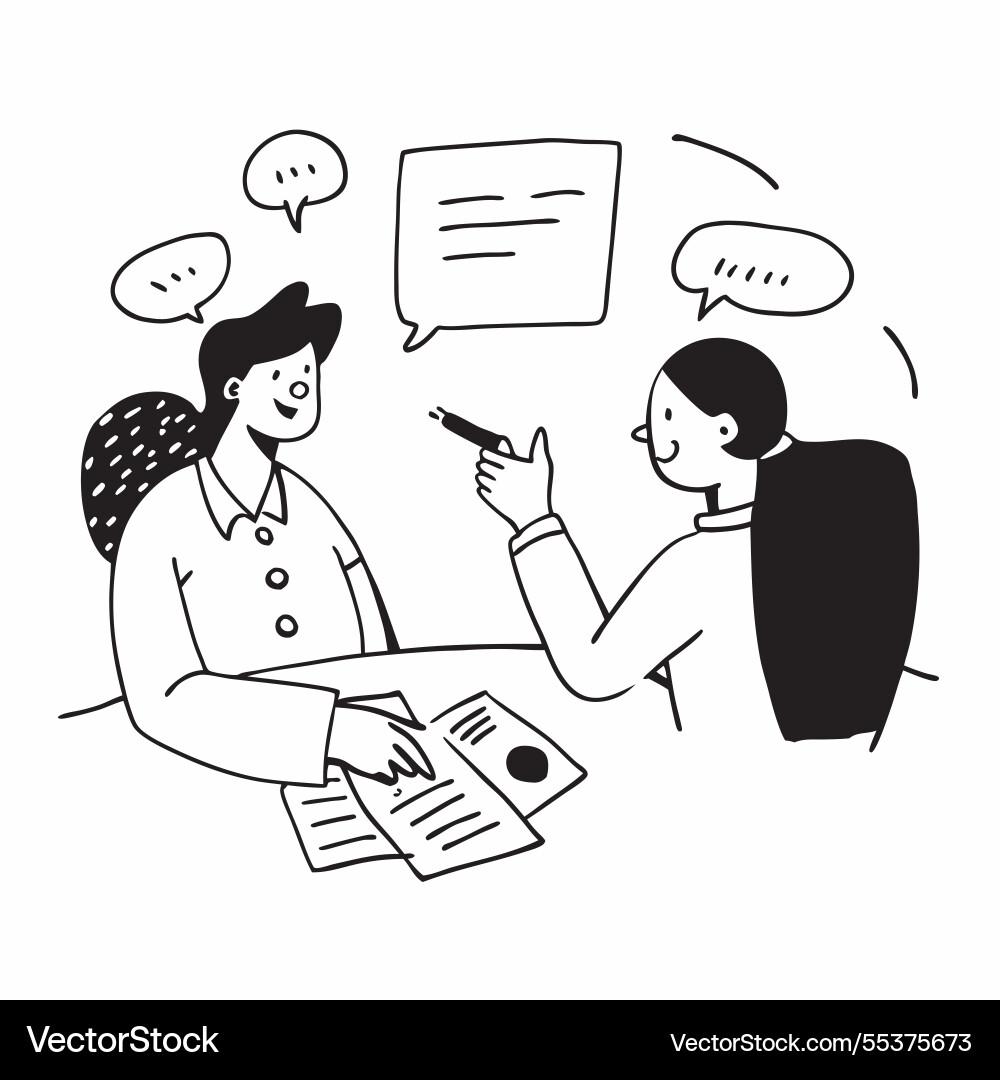 Psychologist conducting a therapy session Vector Image