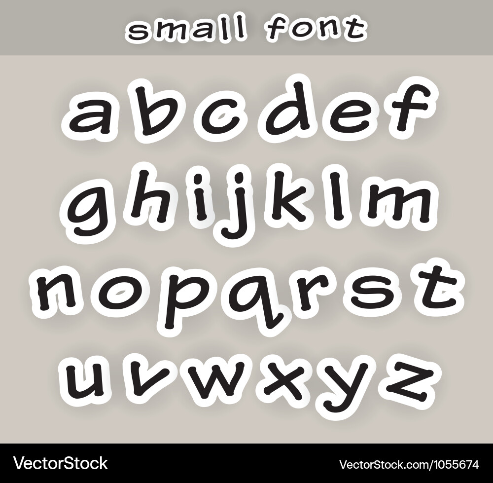 Fonts Royalty Free Vector Image - VectorStock