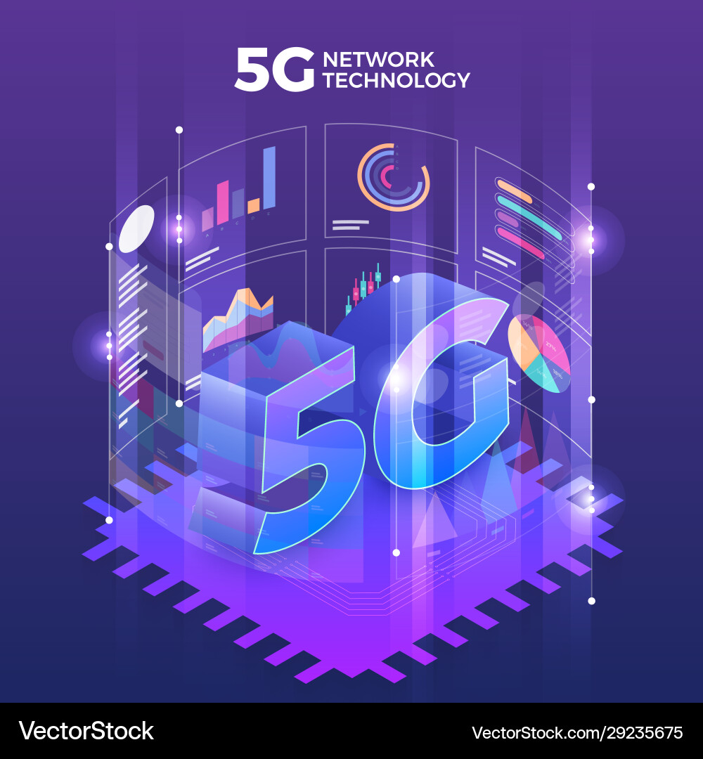 5g technology 26 Royalty Free Vector Image - VectorStock