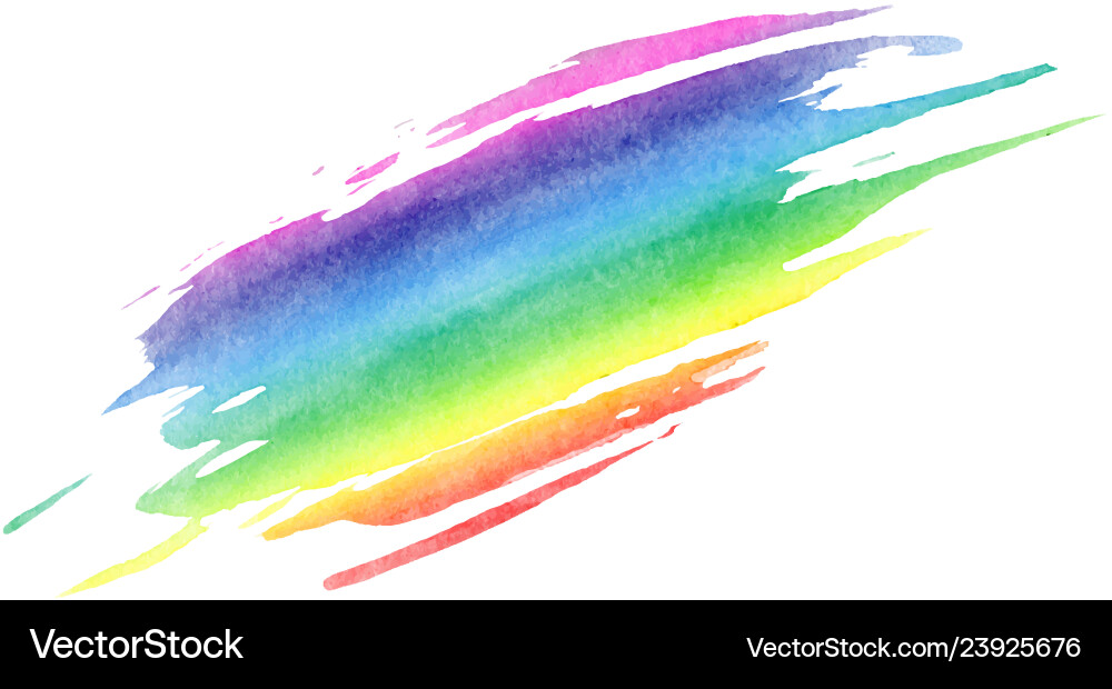 Watercolor Rainbow Border Texture Vector Images (over 330)