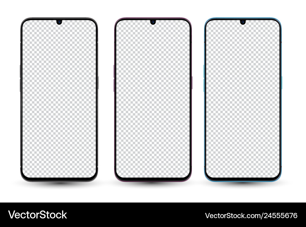 Smartphone mockup Royalty Free Vector Image - VectorStock