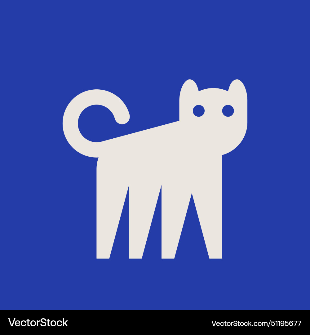 Cat logo Royalty Free Vector Image - VectorStock