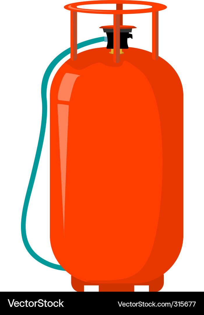 Gas cylinder Royalty Free Vector Image - VectorStock