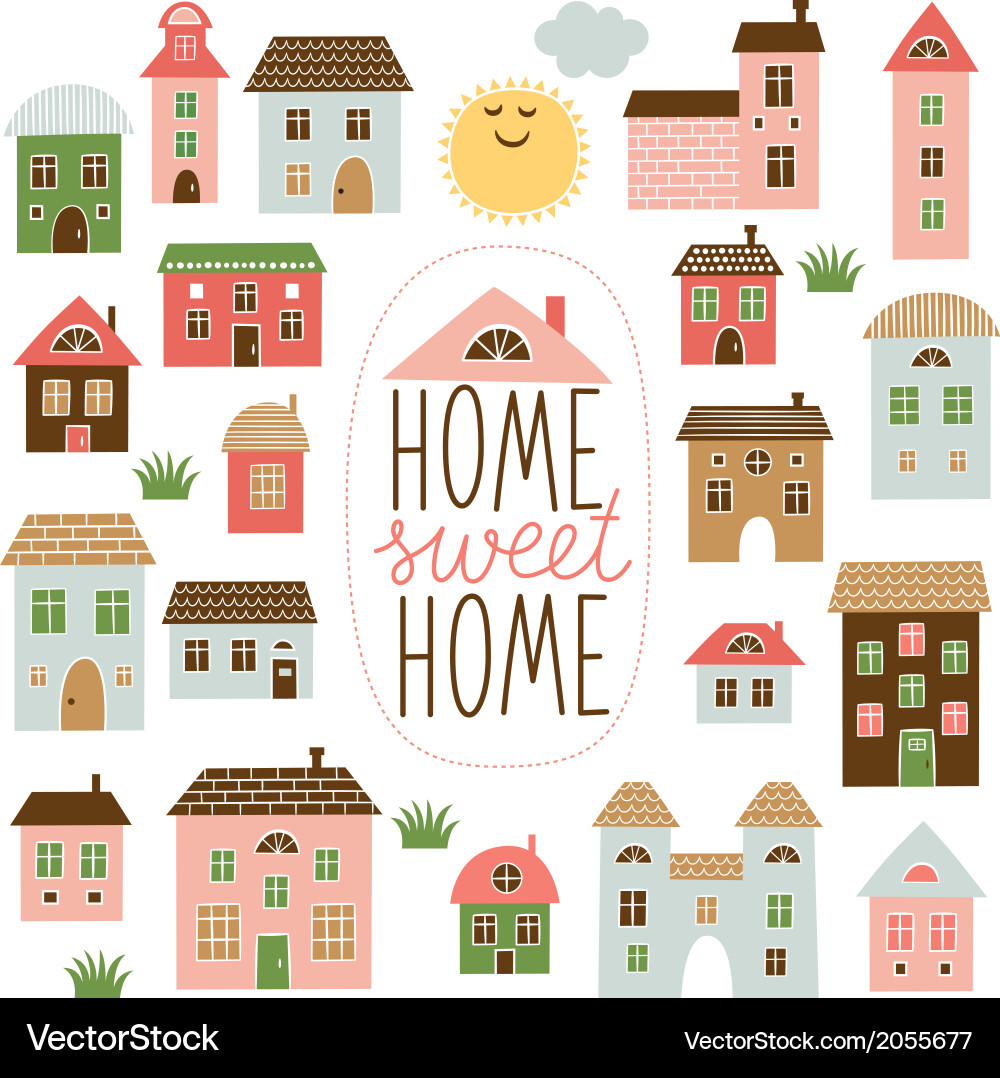 Home sweet Royalty Free Vector Image - VectorStock