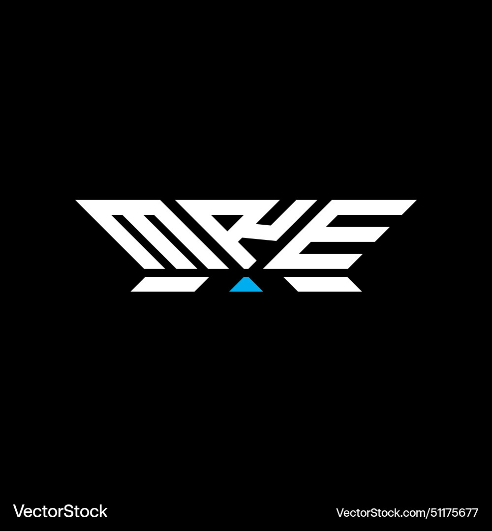 Mre letter logo design mre simple and modern logo Vector Image