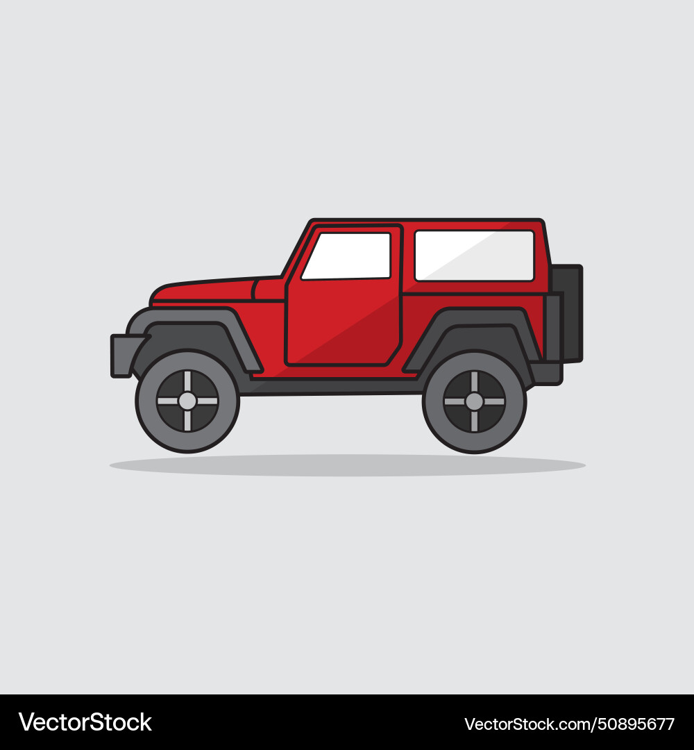Red truck vehicle icon Royalty Free Vector Image